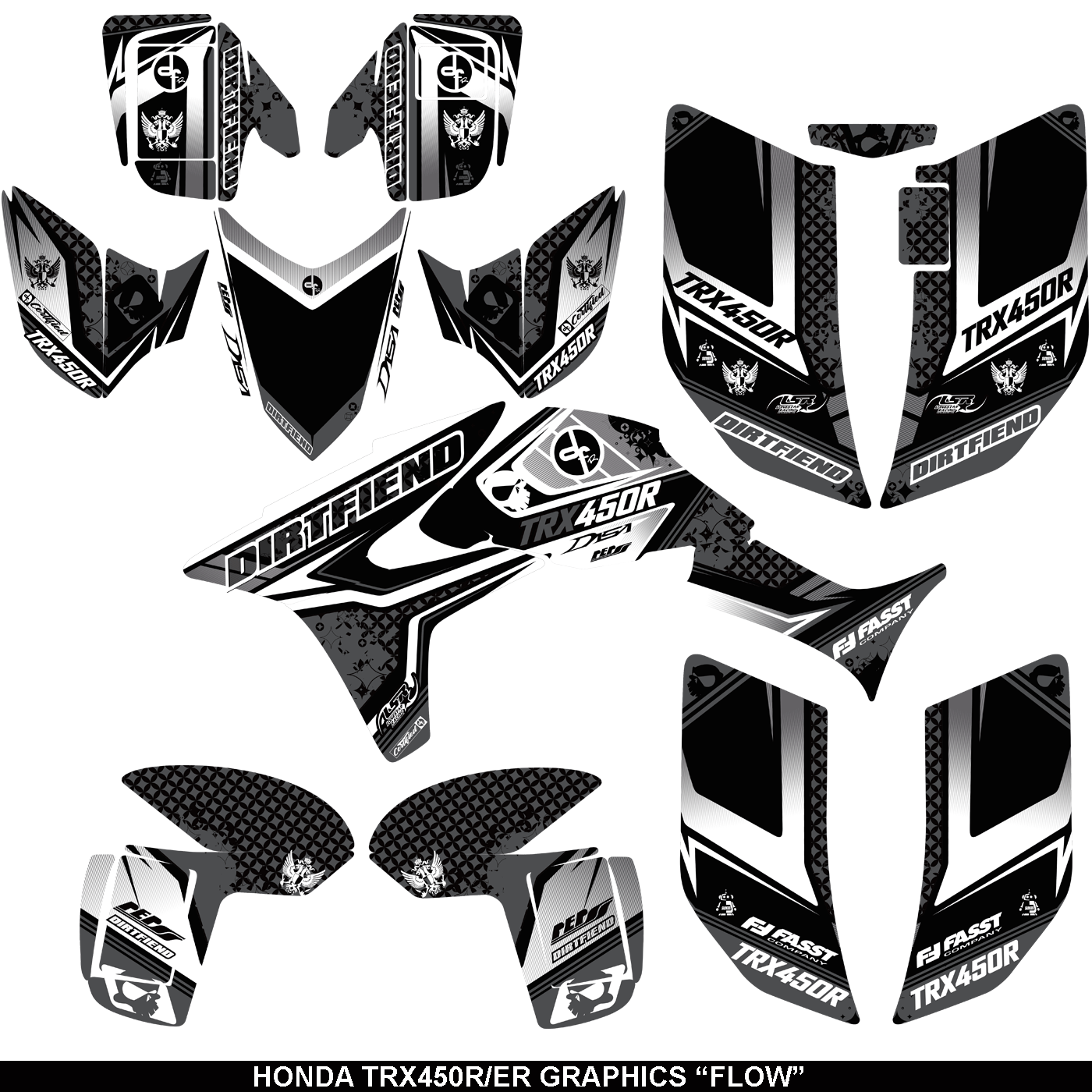 TRX450R GRAPHICS "FLOW" – DIRTFIEND RACING