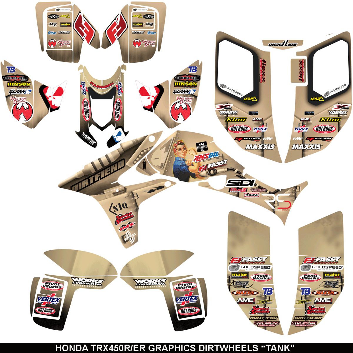 TRX450R GRAPHICS COLT'S REPLICA "TANK" – DIRTFIEND RACING